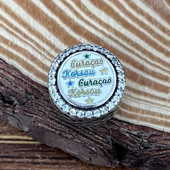 Pandora | Jewelry | Pandora Engraved Button Charm Swimsuit Curacao ...